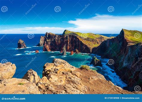 Landscape With Ponta De Sao Lourenco Madeira Island Portugal Stock