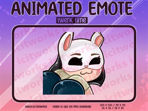 Huntress Animated Twerk Dancing Booty Shake Dance Funny Discord Server Emote GIF DBD Etsy