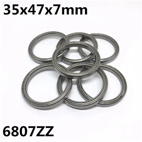 10pcs 6807ZZ 6807 2RS 초박형 깊은 홈 볼 베어링의 고품질, 35x47x7mm 6807Z 6807RS ...