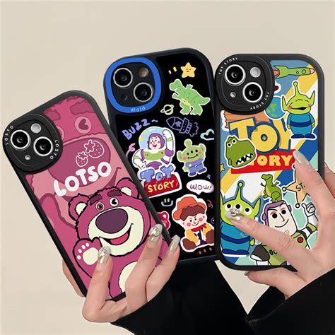 เคสโทรศัพท์มือถือ ลายการ์ตูนหมีสตรอเบอร์รี่ สําหรับ Oppo A17 A15 A57