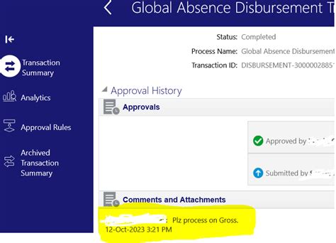 where to find the comments transaction console page in backend