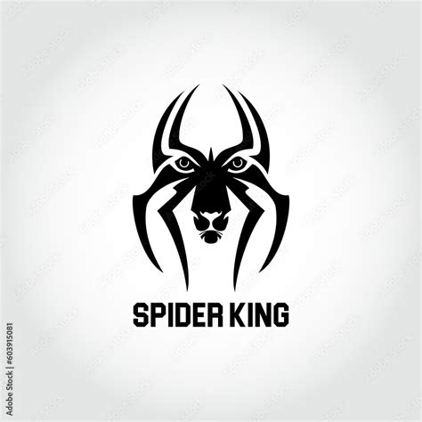 Logo Spider Template Spider Logo Design Silhouette Black Widow Spider Insect Arthropod King Logo