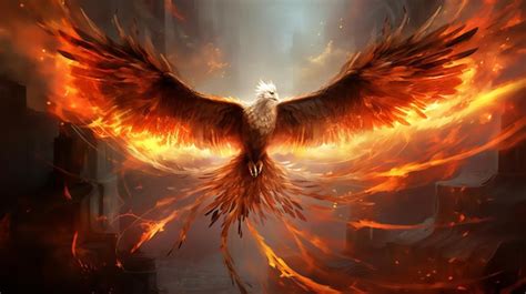 Premium Photo Phoenix Arrising From The Flames