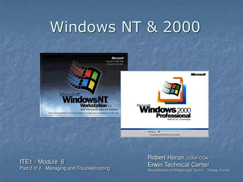 Ppt Windows Nt And 2000 Powerpoint Presentation Free Download Id5503184