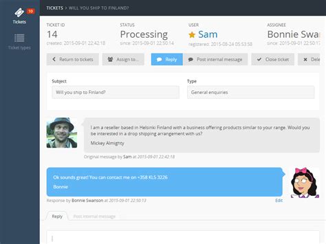 User Support Plugin October Cms