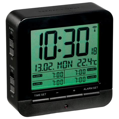 Tfa Dostmann 60 2536 01 Radio Alarm Clock Black Techinn