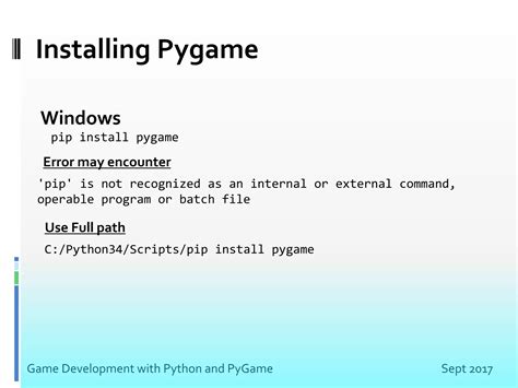 Game Development With Python And Pygame Pdf Programming Languages