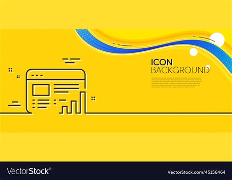 Web Report Line Icon Column Graph Sign Minimal Vector Image