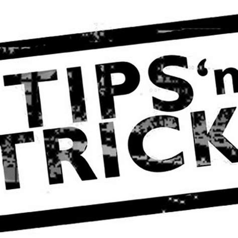 tipsandtricks youtube