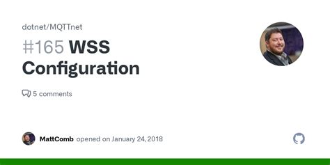 wss configuration · issue 165 · dotnet mqttnet · github