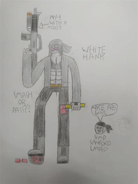 White Hank Drawing R Newgrounds