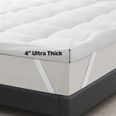 Supreme 4 Inch Mattress Topper Plush Queen Size Luxury Comfort Machine