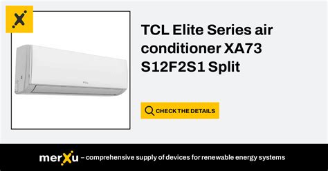 Tcl Elite Series Air Conditioner XA S F S Split S MerXu Negotiate Prices