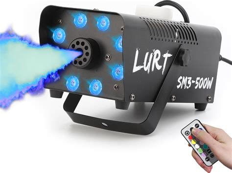 Lurt Fog Machine Mini Smoke Machine 13 Colorful Lights 500w