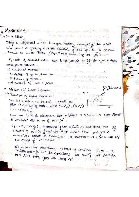 Nm Curve Fitting Method Of Least Squares Non Linear Relationships Correlation Studocu