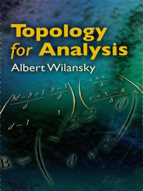 Topology For Analysis Topology Mathematics Math Books