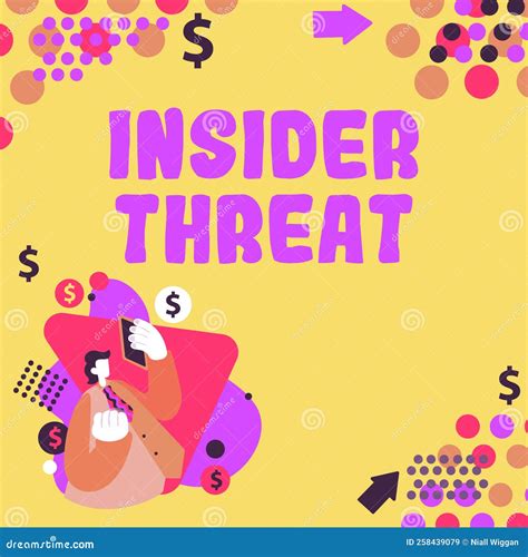 Writing Displaying Text Insider Threat Word For Security Threat That Originates From Within The