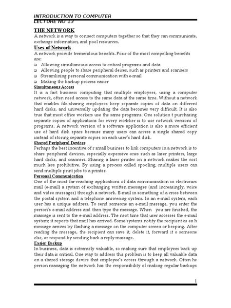 Lecture 13 Pdf Network Topology Node Networking