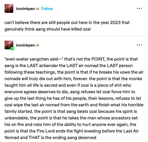Should Aang Have Killed Ozai R Thelastairbender