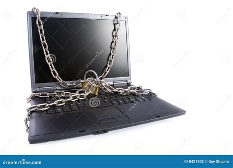 Laptop Keyboard Secured Stock Image Image Of Privacy