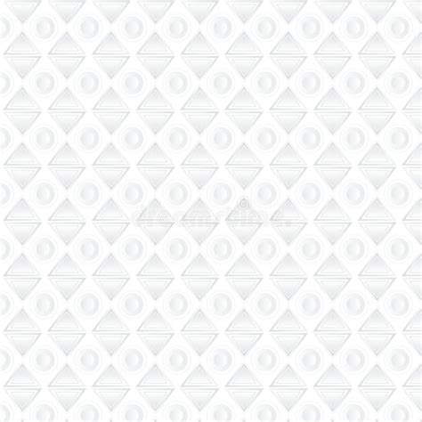 White Geometric Background Pattern Soft Grey Colored Stock Vector Illustration Of Interior