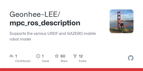 GitHub Geonhee LEE Mpc Ros Description Supports The Various URDF And GAZEBO Mobile Robot Model