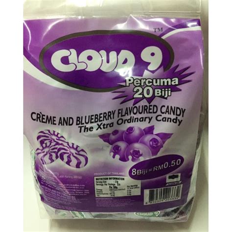 Beng Kee🔥cloud 9 Creme＆ Blueberry Flavoured Candy 40pcs🔥 Shopee Malaysia