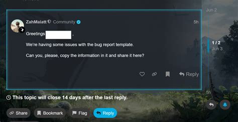 is it really that hard to set up a working bug report template