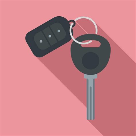 Premium Vector Auto Alarm Key Icon Flat Illustration Of Auto Alarm
