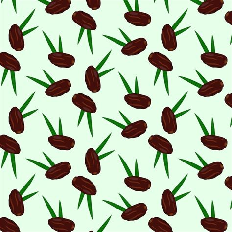 Premium Vector Seamless Pattern With Dates Premium Vector Seamless Pattern With Dates