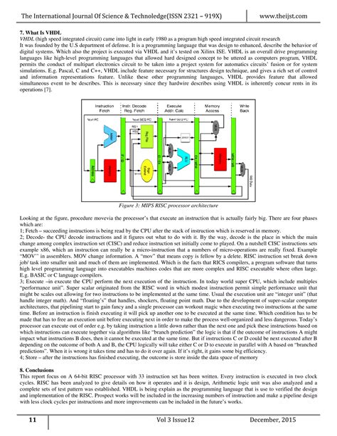 A 64 Bit Risc Processor Design And Implementation Using Vhdl Pdf