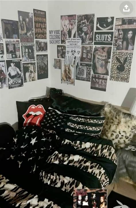 Room Inspo Emo Room Punk Room Room Inspiration Bedroom