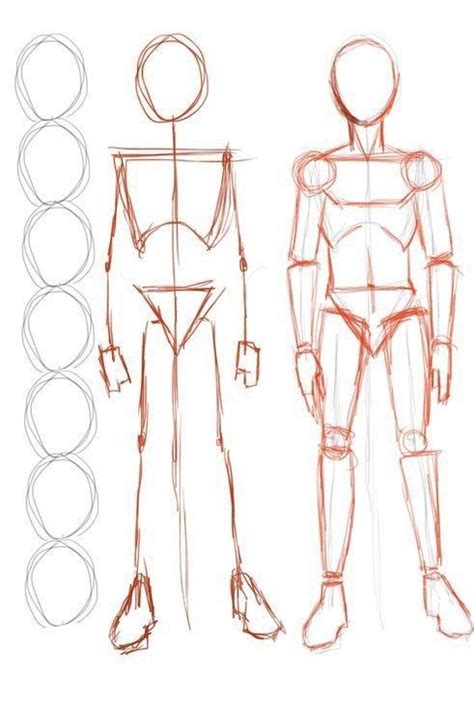 How To Draw A Human Body Step By Step For Beginners Step By Step