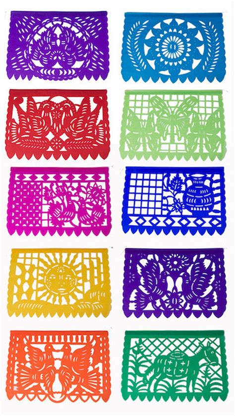 Outdoor Bunting Uk Waterproof Bunting Fiesta Decor Plastic Papel Picado