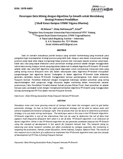 Pdf Algoritma Fp Growth