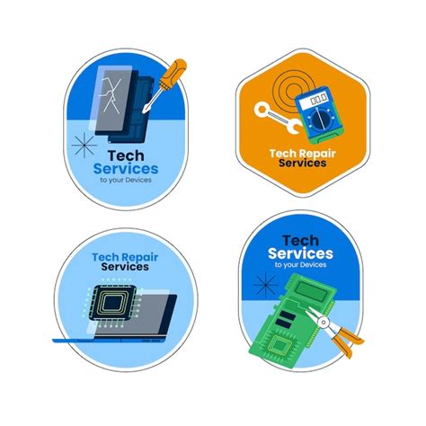 Tech Repair Template Design Free Vector