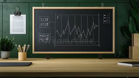 Creative Chalkboard Setup Featuring Complex Equations And Graphs Ideal