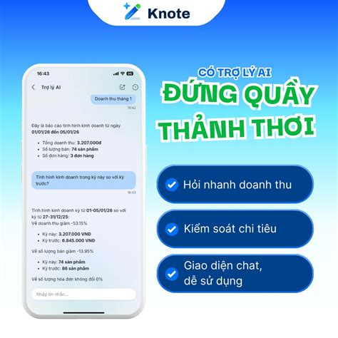 Knote App Quản Lý Bán Hàng Miễn Phí Hanoi