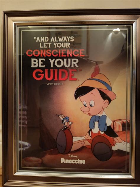 Pinocchio Disney Inspirational Quote Framed Poster 14x11 Inches Etsy Uk