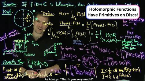 Holomorphic Functions Have Primitives - YouTube