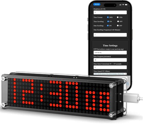 nphmbm wifi clock digital esp8266 led matrix clock ntp india ubuy