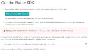 Flutter SDK Installation On Windows MacOS Linux In