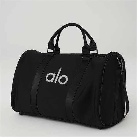 Alo Yoga Bags Alo Yoga Traverse Duffle Bag Blacksilver Logo Nwt