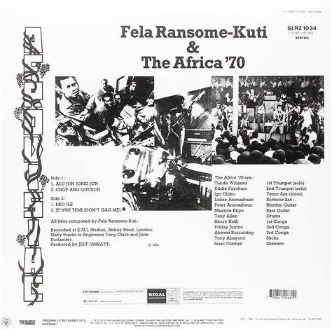 Afrodisiac Vinyl Fela Kuti