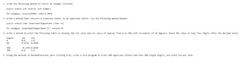 Solved 1 Rite The Followinge Nethod To Return An Integer