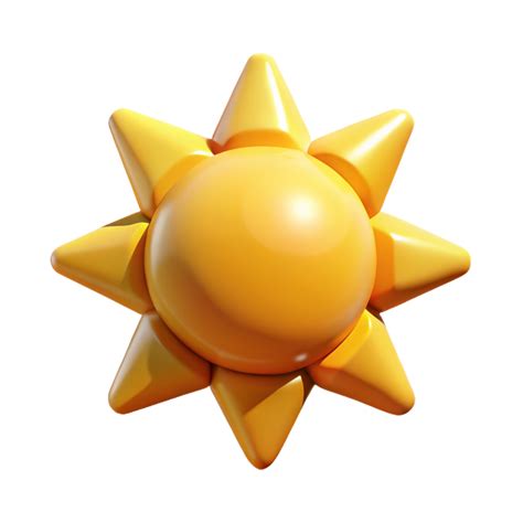 Dynamic Magnificent Pictogram Of A Sun Geometric Shape Crisp Edges Clean Lines With Scalable