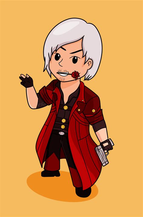 Dante Chibi By Rosestoroxy On Deviantart