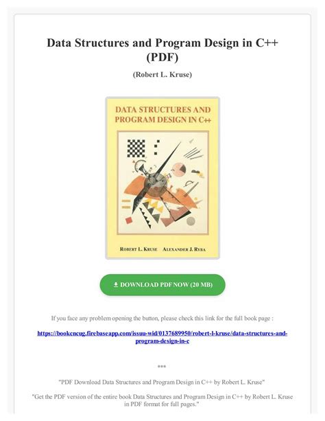 Pdf Download Data Structures And Program Design In C By Robert L Kruse By Bernierddspg Issuu