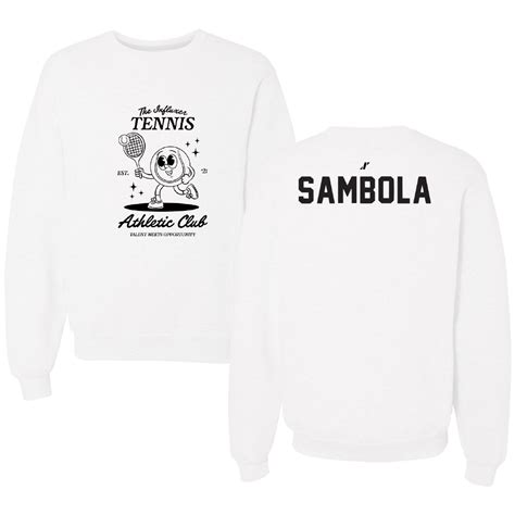 Isabella Sambola Tennis White Influxer Athletic Club Crewneck