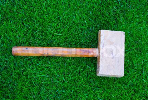 Hammer On Green Grass Stock Image Colourbox